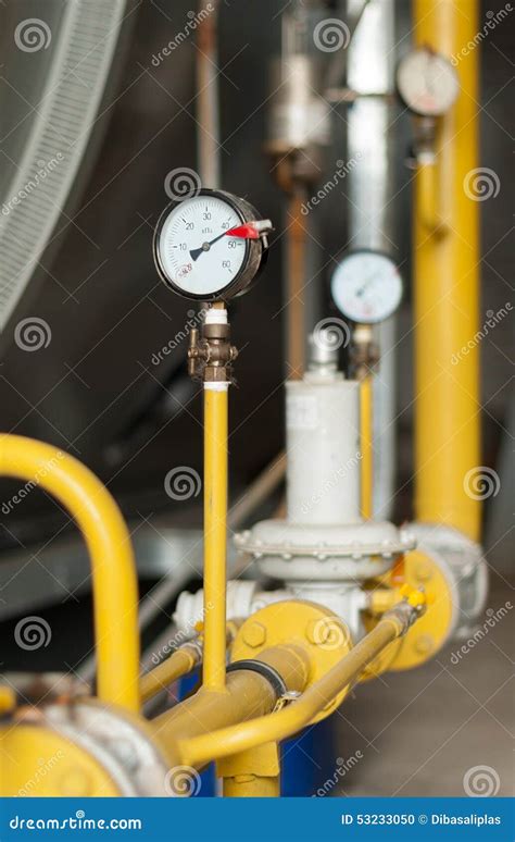 Manometer On The Gas Stock Photo Image Of Optical Steel 53233050