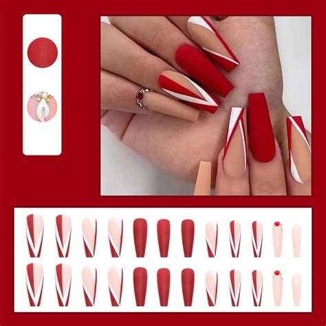 Red Tip Acrylic Nails
