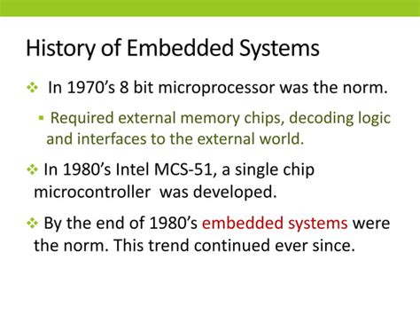 Introduction And History Of Embedded Systemspptx Home Appliances Home And Garden