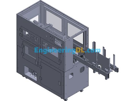 Automatic Turning Machine At The End Of The Flow Line Autocad
