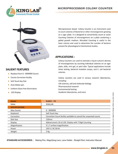 Microprocessor Colony Counter Kinglab Instruments Pvt Ltd