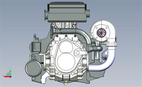 18 wankel engine汪克尔转子发动机3D数模图纸 STP格式发动机 STEP 模型图纸下载 懒石网