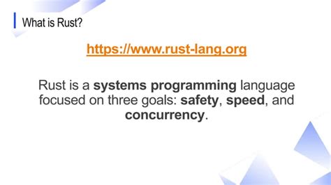 Introduction To Rust Language Programming Pptx Programming