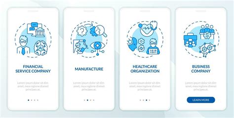 D Icons Representing Ai Engineer Mobile App Screen Set Walkthrough Steps Blue Graphic