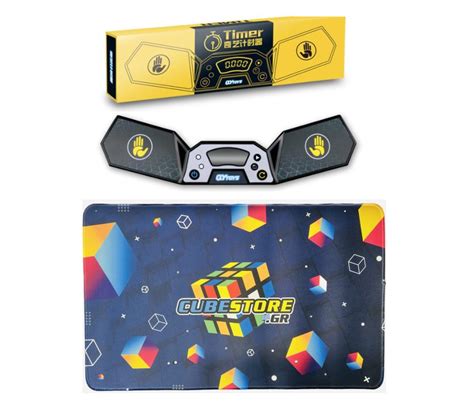 QiYi Speed Timer Cubestore Interstellar Blue Cubing Mat Bundle Cubestore Gr