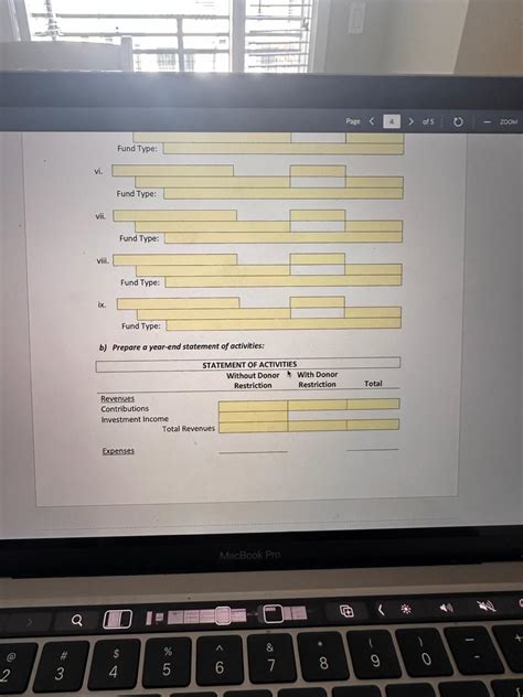 C Prepare A Year End Statement Of Financial