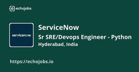 Servicenow Is Hiring Sr Sredevops Engineer Python Hyderabad India Kubernetes Java Python