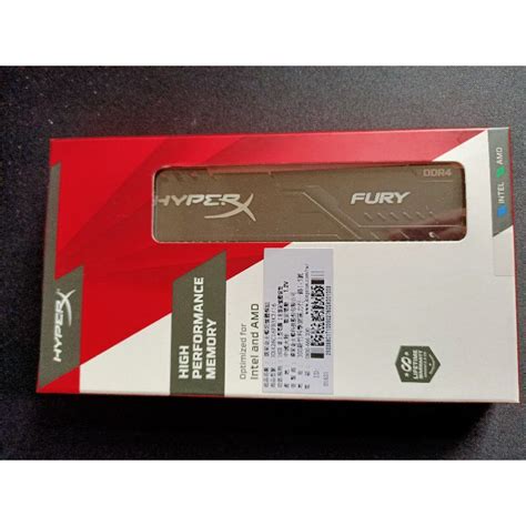 記憶體 金士頓 16gb 8g 2 Ddr4 2666 Hyperx Fury 全新現貨 蝦皮購物