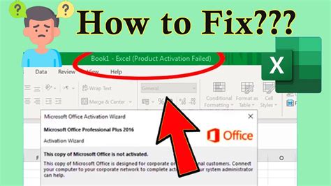 Stop Struggling How To Remove Product Activation Failed Error In Ms Excel Excel Tech