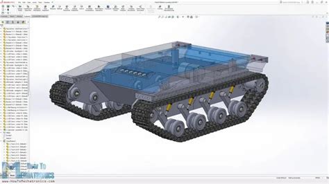 Fully 3d Printed Tank Tracked Robot Platform