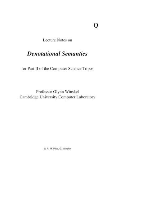 PDF Denotational Semantics The Computer Laboratory DOKUMEN TIPS