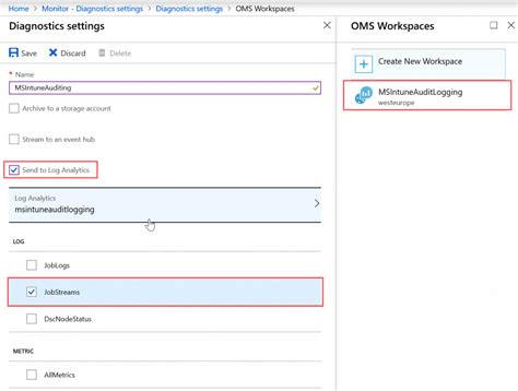 export microsoft intune audit data to log analytics using graph api and