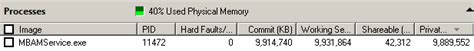 massive memory leak caused by malwarebytes operating systems and open
