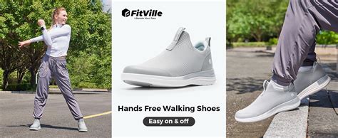 Fitville Womens Extra Wide Slip On Shoes Wide Walking Shoes Arch Support Casual