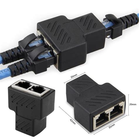 Netzwerk Adapter Stecker Split Kabel Netzwerk Exte Vicedeal
