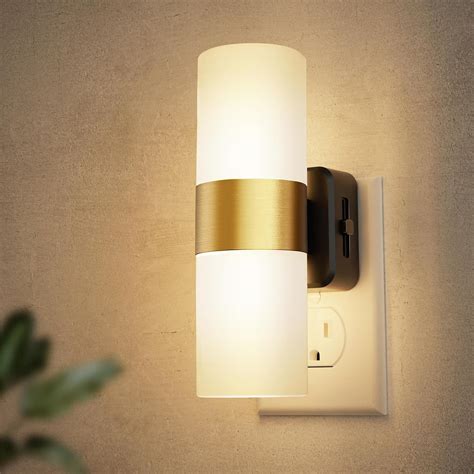 L Lohas Led Night Lights Plug Into Wall 1 Pack Modern Night Light With