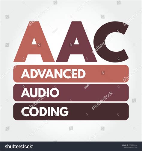 aac advanced audio coding acronym technology stock vector royalty free 1758861056 shutterstock