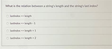 Solved What Is The Relation Between A Strings Length And