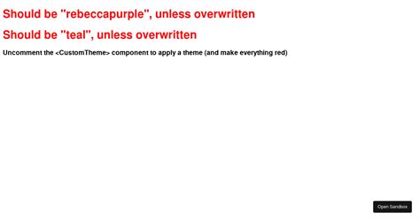 Themes Codesandbox