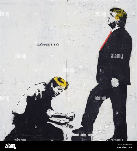 Graffiti Von Donald Trump Und Boris Johnson Von Loretto Im West End