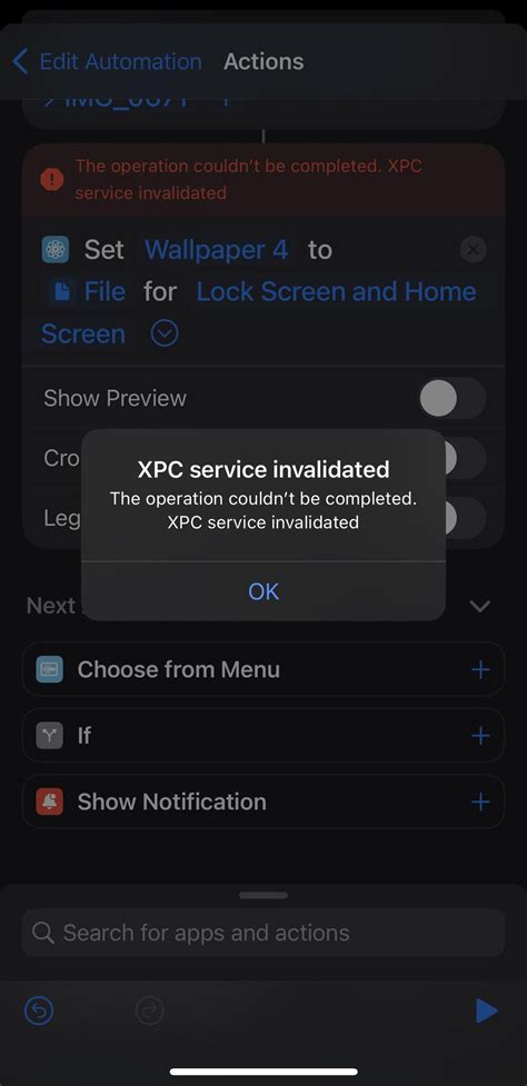 Why Am I Getting This Error After Updating To 162 Rshortcuts