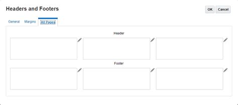 Specifying The Header Footer And Margins For PDF Based Report Packages
