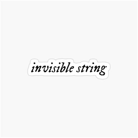 Invisible String Taylor Swift Sticker For Sale By Lyricaldesigns Taylor Swift Taylor