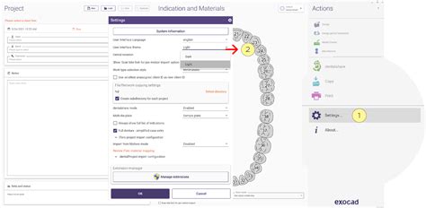 User Interface Exocad