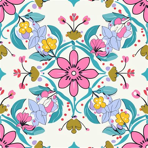Vintage Botanical Seamless Pattern Design For Home Decor Seamless