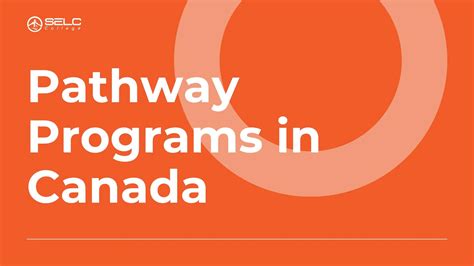 Programas Pathway Selc College In Canada