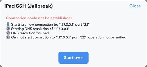 Help Why Cant I Ssh Into My Ipad I Can Ssh Through Windowss Shell And Putty But Not With
