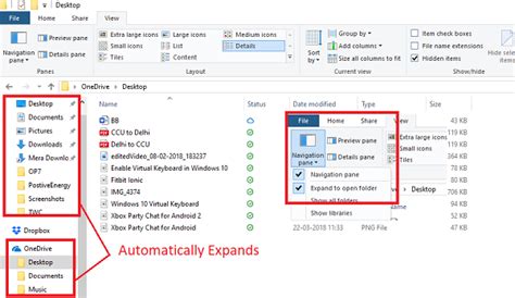 Make Explorer Navigation Pane Expand To Open Folder In Windows