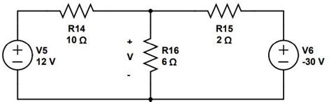 Solved Find The Voltage V Across The 6 Ohm Resistor Using