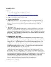 Agile Software Process First Semester Semester Assignment Docx