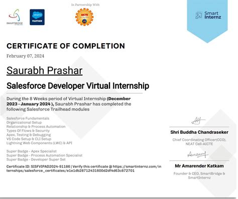 Saurabh Prashar On Linkedin Certified Salesforce Developer