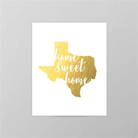 Sweet Home Texas Custom Art Print Pixie Paper Co