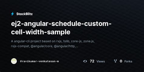 Ej2 Angular Schedule Custom Cell Width Sample Stackblitz