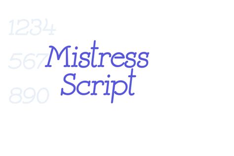 Mistress Script Font Free Download Now