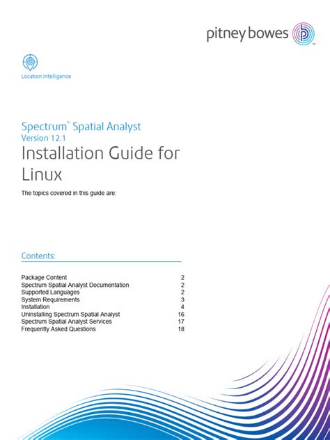 Spectrum Spatial Analyst Installation Guide Linux Pdf Installation Computer Programs Login