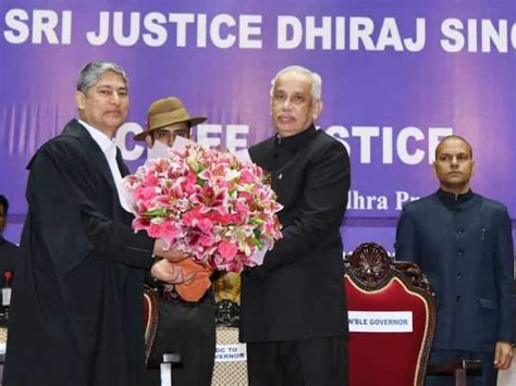 Justice Dhiraj Singh Thakur Sworn In As Chief Justice Of Telangana High