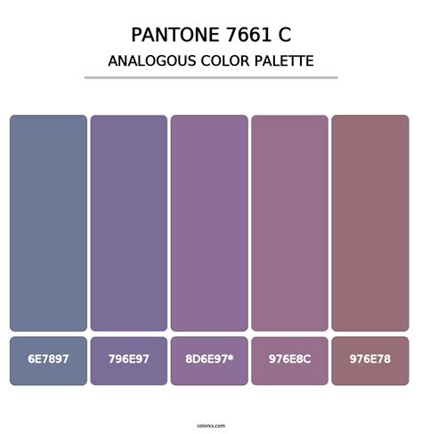 PANTONE 7661 C color palettes - colorxs.com