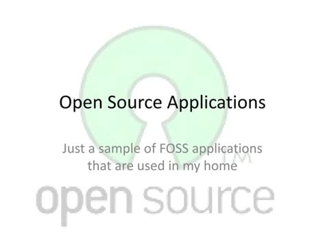 605 Open Source Applications Pdf Operating Systems Computer Software And Applications