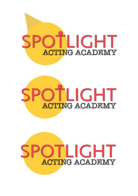 Bold Modern School Logo Design For Spotlight Acting Academy By