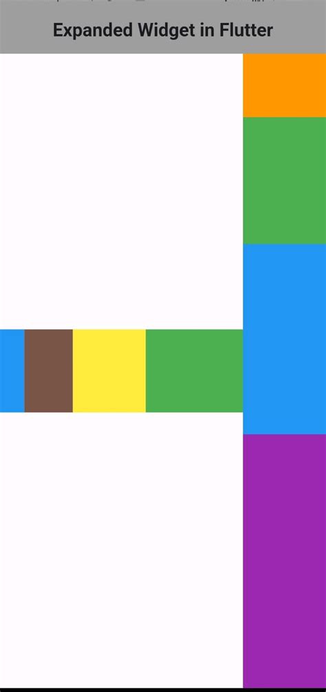 Expanded Widget In Flutter