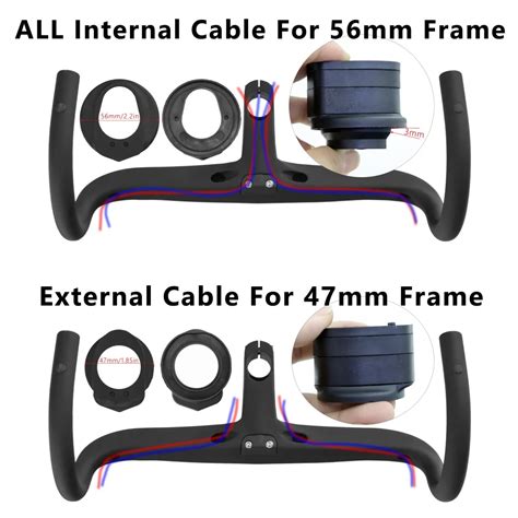 Kocevlo Manillar Carretera Carbono T800 Carbon Handlebar Integrado Road 28 6mm Internal Road