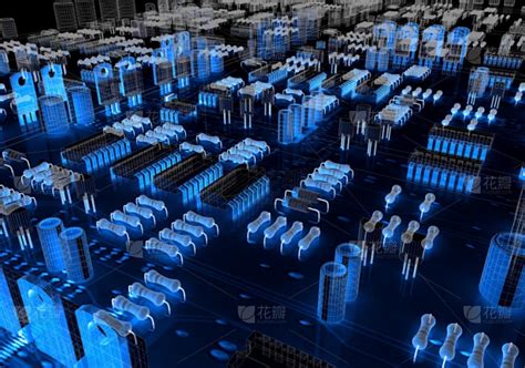 电路板 电阻器 电容器 晶体管 备件 水平画幅 形状 无人 Led灯 蓝色素材 花瓣网