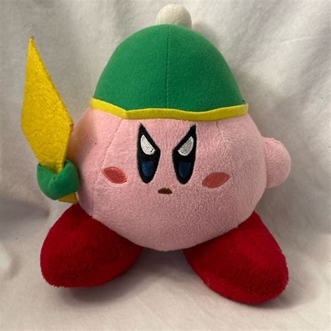 Sanei Toys Sword Kirby Plush Kirbys Adventure 75 Stuffed Toy Japanese Nintendo Zelda Link