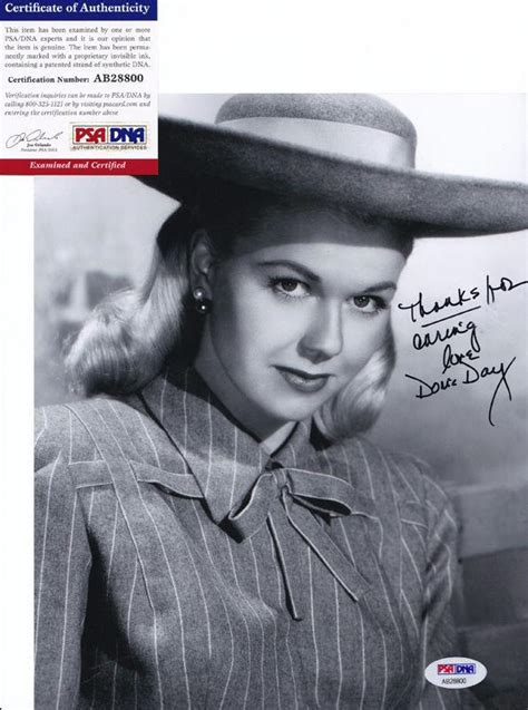 Doris Day Sexy Actress Singer Signed Autograph 8x10 Photo Psadna Coa