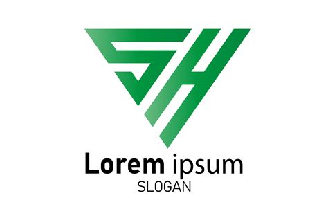 SH Monogram Abstract Initial Letter Logo Graphic By Ashraful Alam Creative Fabrica