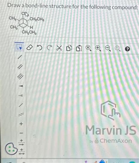 Solved Draw A Bond Line Structure For The Following Comp